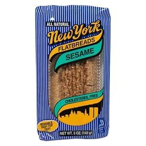 Amazon.com : New York Flatbread Flatbread Sesame : Packaged Flatbread ...