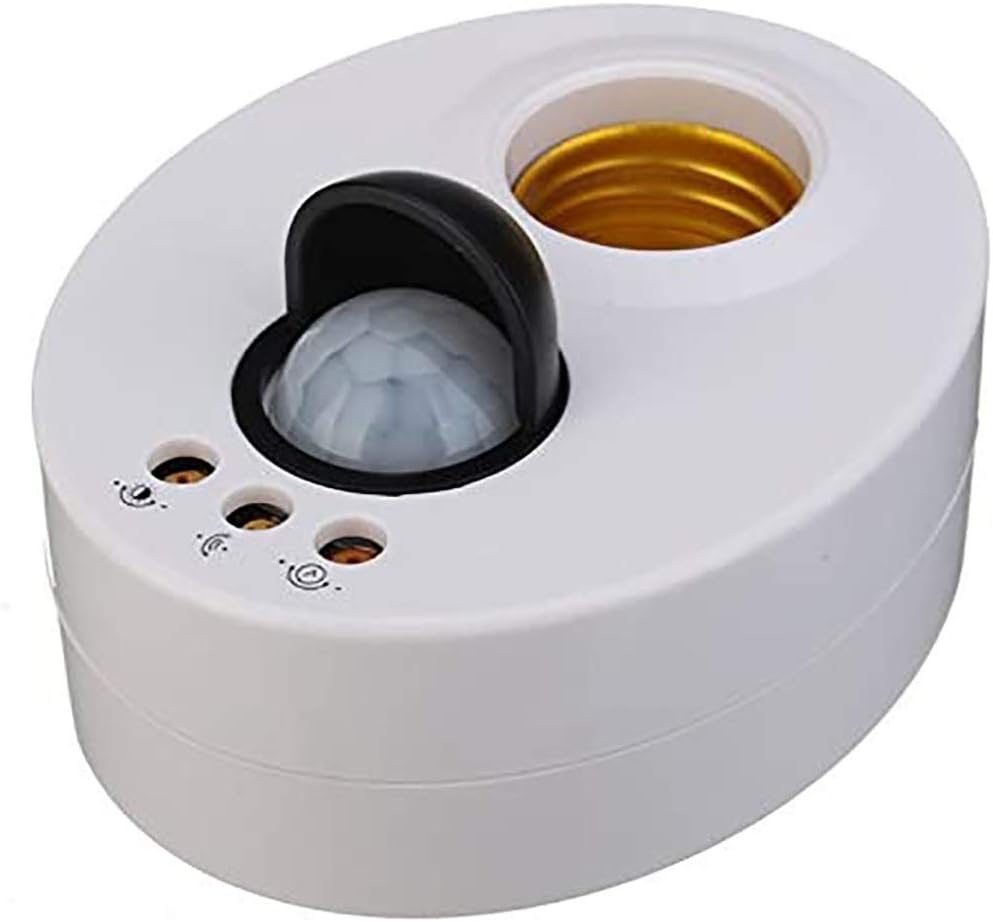 POFET LED Light AC110V -240V E27 LED Bulb Base Infrared IR Sensor ...