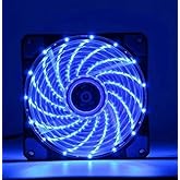 Amazon.com: LOGISYS Computer CF120BL 120MM BLUE QUAD 4-LED ULTRA BRIGHT ...