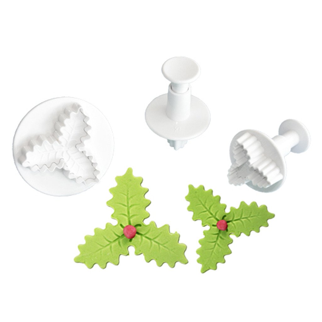 the FOUR-C Cupcake Supplies Leaf Cake Cutters Fondant Mold Tools Color ...