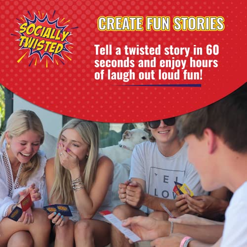 SOCIALLY TWISTED Friends & Family Party Game, Perfect for Crazy People ...