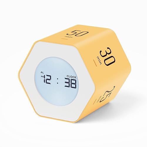 Mooas Multi Hexagon Clock Cube Timer Digital Clock Time Timer Pomodoro Timer Backlit Display