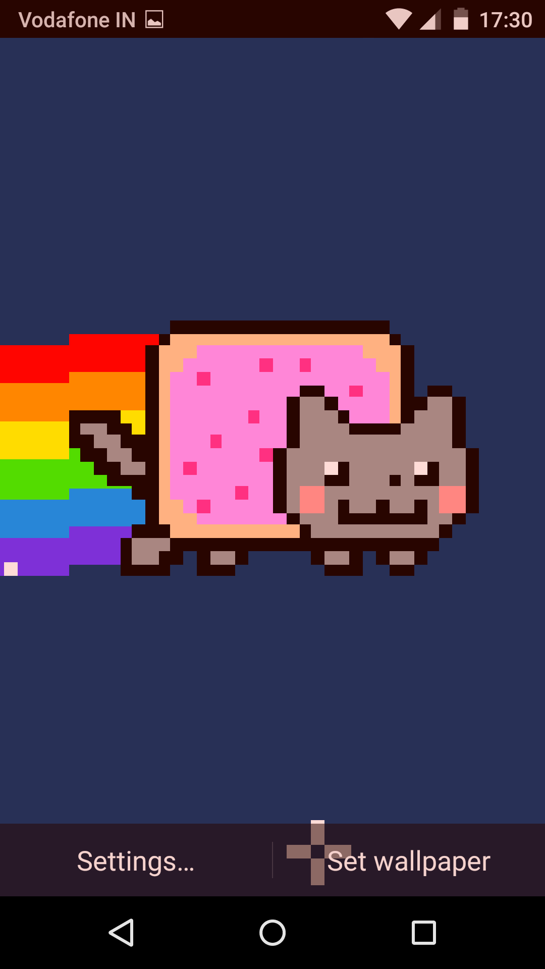 Live Wallpaper Featuring Nyancat
