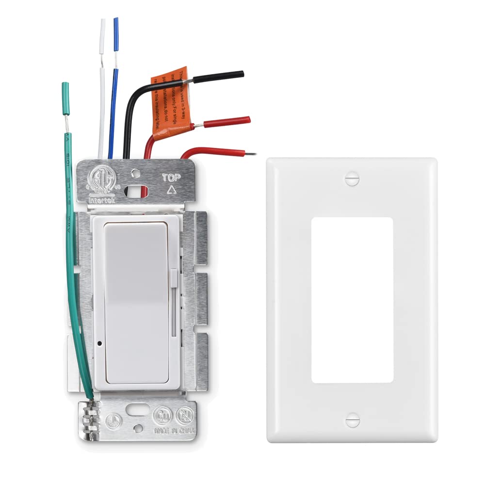 DUCHOW 0-10V LED Dimmer, Decorator Rocker Light Switch for 0-10V ...