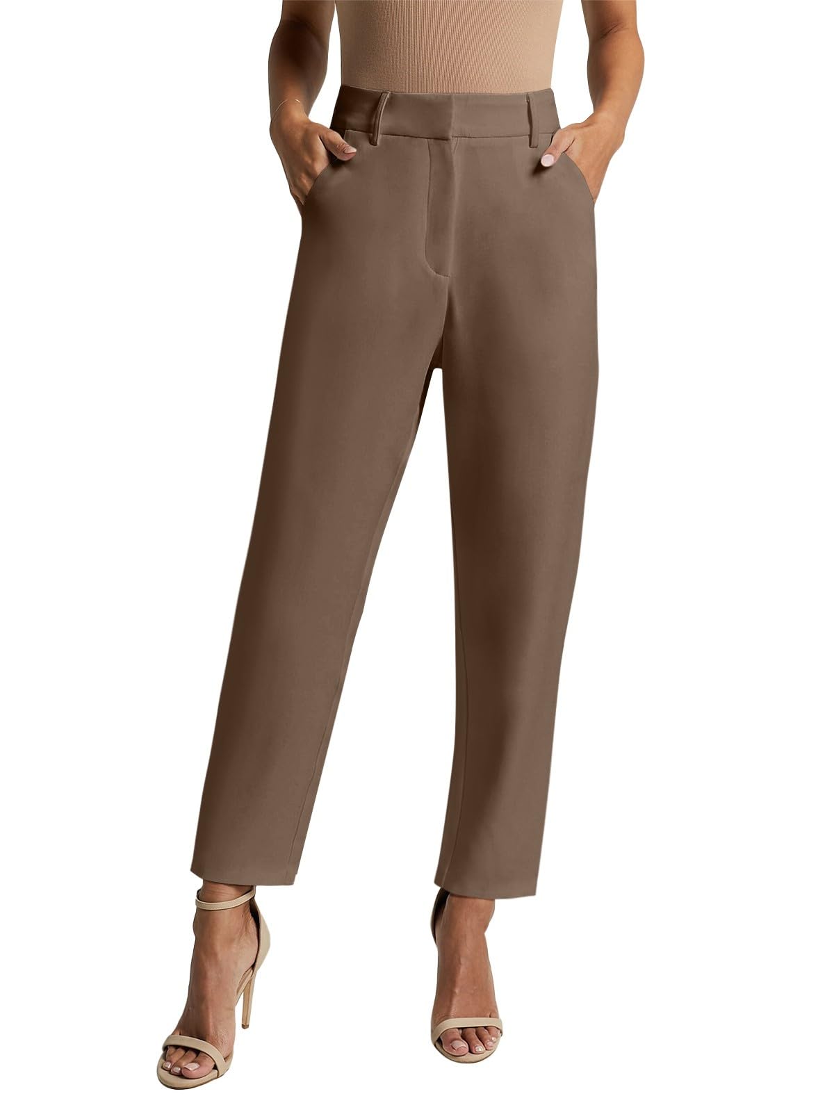 NIMIN Womens Work Dress Business Casual Pants High Waisted Office ...