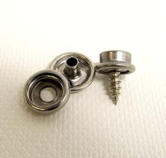 50 Piece 100% Stainless Steel Boat Marine Canvas Upholstery Snap & Stud ...