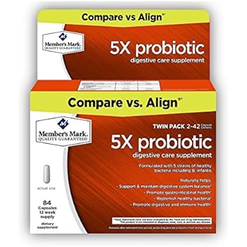 Amazon.com: Member's Mark 5x Probiotic Digestive Care Supplement - 2 ...