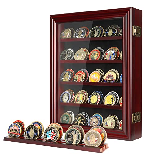 ASmileIndeep Military Challenge Coin Display Case with HD Toughened ...
