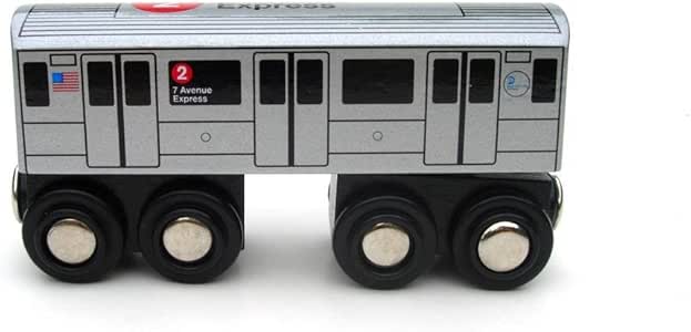 Amazon.com: Munipals MP01-1102 Wooden Subway Train New York City MTA ...