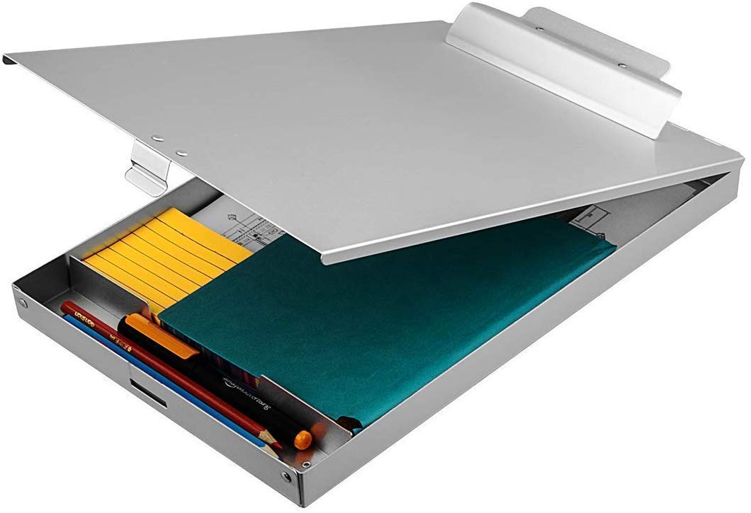 ZCZN Recycled Aluminum Storage Clipboard, Clipboard Box, Form Holder ...