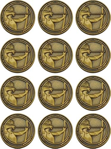 Bulk Archery Coin, Pack of 12, Christian Sports Coin for Young Athletes ...