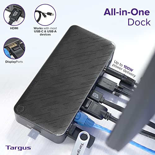 Targus USB C Docking Station Universal DV4K, USB C Laptop Docking ...
