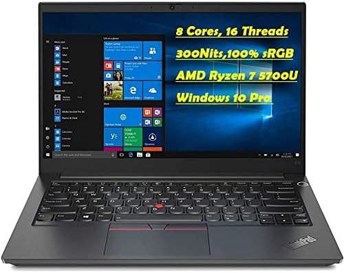 Lenovo ThinkPad E14 Gen 3 Ultrathin Laptop, 14" FHD IPS 300Nits, AMD ...
