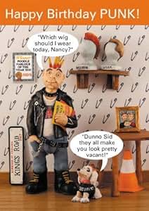 Amazon.com: Happy Birthday Punk! Birthday Card for Men: Home & Kitchen