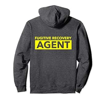 Amazon.com: Bounty Hunter Hoodie for Fugitive Recovery Agents LEO: Clothing