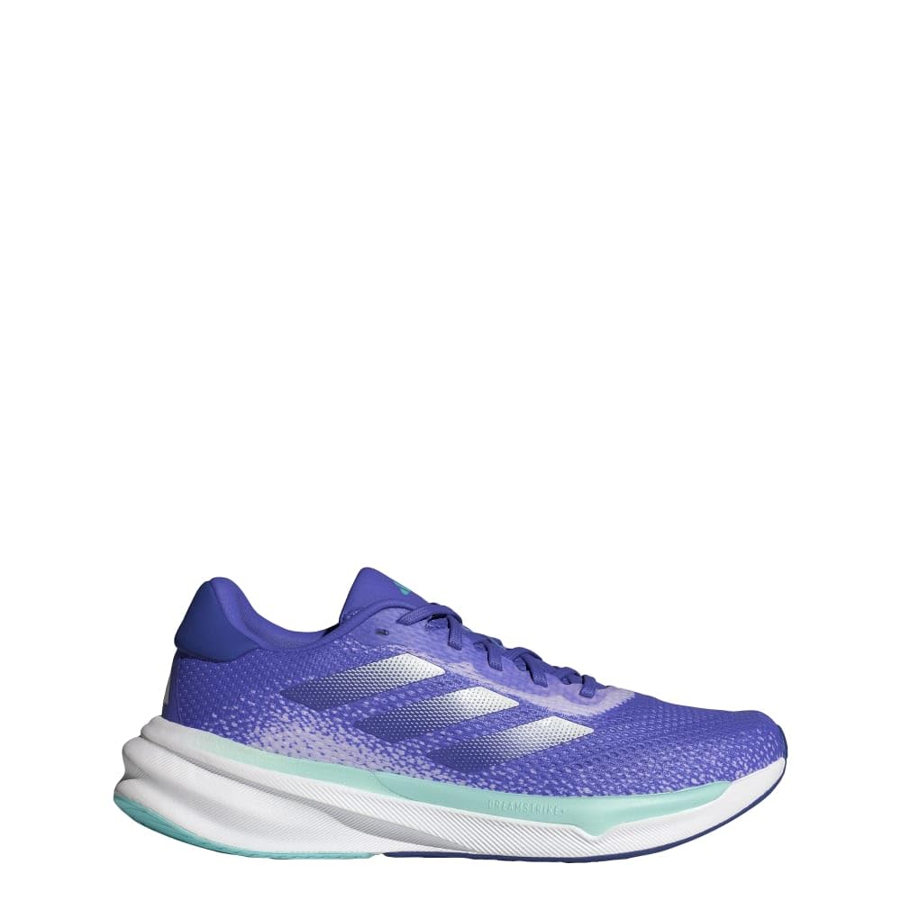 Adidas Women's Supernova Stride, Cobalt Blue/Zero Metallic/Purple Tint, 9