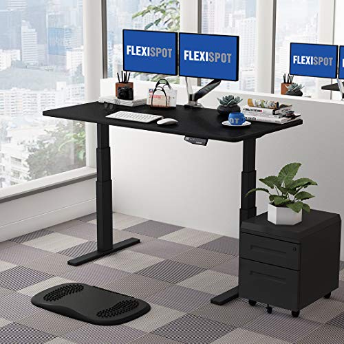 Flexispot E4B-B 55"W Height Adjustable Desk Frame Electric Sit Stand ...