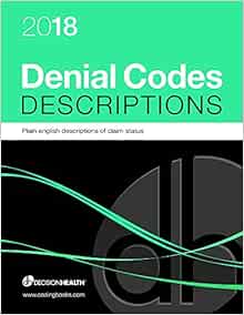 Amazon.com: 2018 Plain English Descriptions for Denial Codes ...