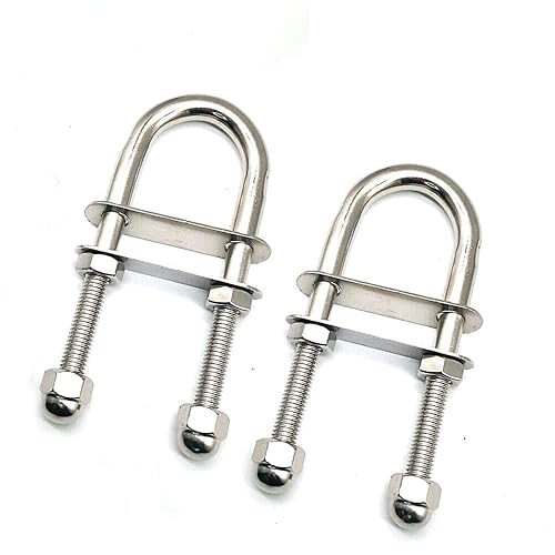 JY-MARINE Stainless Steel 316 Eye Bolts Boat Stern Bow Eye Tie Down U ...
