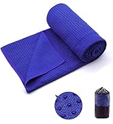 Amazon.com: Yoga Towel,Hot Yoga Mat Towel - Sweat Absorbent Non-Slip ...