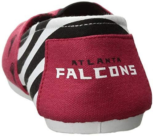 FOCO Atlanta Falcons NFL Womens Stripe Canvas Shoes - S on Galleon ...