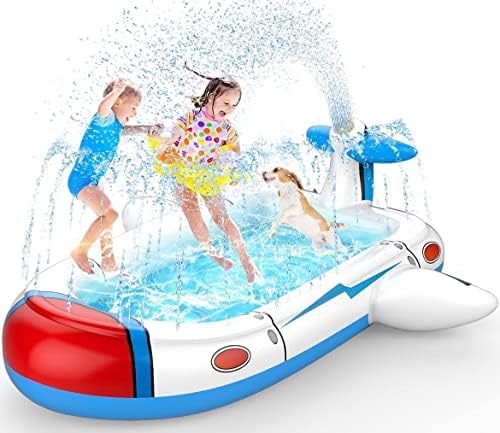 DMG Inflatable Kiddie Pool, Baby Splash Pad, Collapsible Splash Pad 3 ...