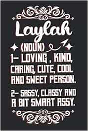 Laylah Definition Personalized Name: Laylah Notebook | Laylah Journal ...