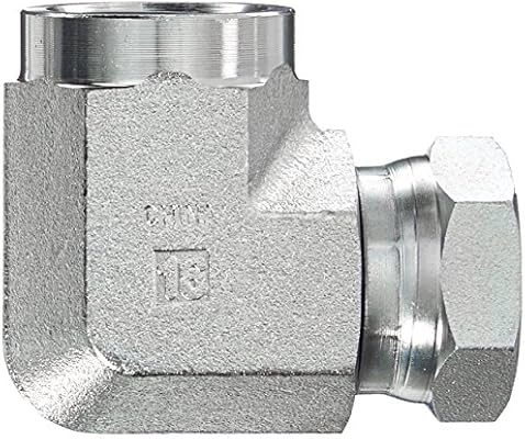 90 Degree Elbow 1 NPSM Female x 1 NPT Female Swivel Eaton Weatherhead 9455X16X16 Carbon Steel ...