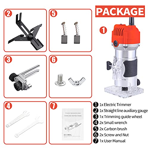 Wood Router,Router Tool Wood Trimmer Router Electric Hand Trimmer ...