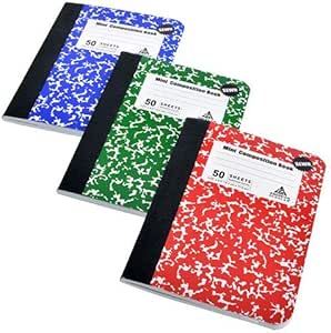 Amazon.com: 24 Pack - 50-Sheet Mini Composition Notebooks, 3-ct. Packs ...
