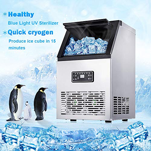 Buy Commercial Ice Maker Stainless Steel Portable Freestanding ...