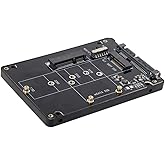Amazon.com: xiwai Combo M.2 NGFF B-Key & mSATA SSD to SATA 3.0 Adapter Converter Case Enclosure ...