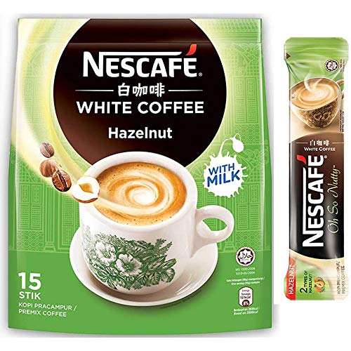 Nestle Malaysia 3 In 1 Nescafe White Coffee Hazelnut Flavour Premix ...