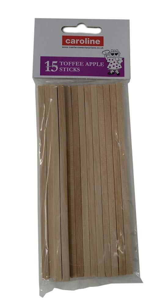 Caroline Packaging Toffee Apple Sticks Pack of 15: Amazon.co.uk ...