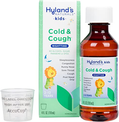 Hyland's Naturals Kids Cold & Cough, Nighttime Cough Syrup Medicine for ...