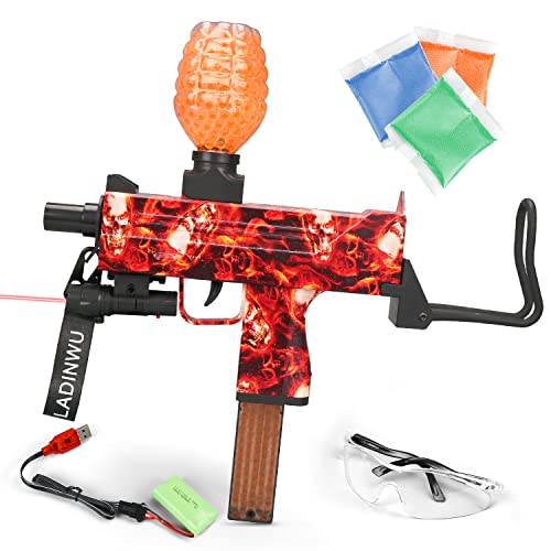 LADINWU Electric Uzi Gel Ball Blaster with 10800 Gel Balls - Eco ...