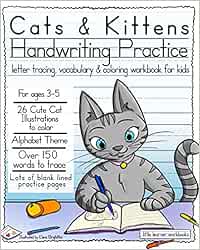Cats & Kittens Handwriting Practice: Letter tracing, Vocabulary and ...