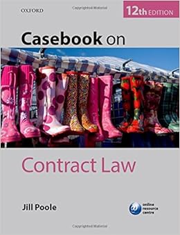 Casebook on Contract Law: Poole, Jill: 9780199687237: Amazon.com: Books