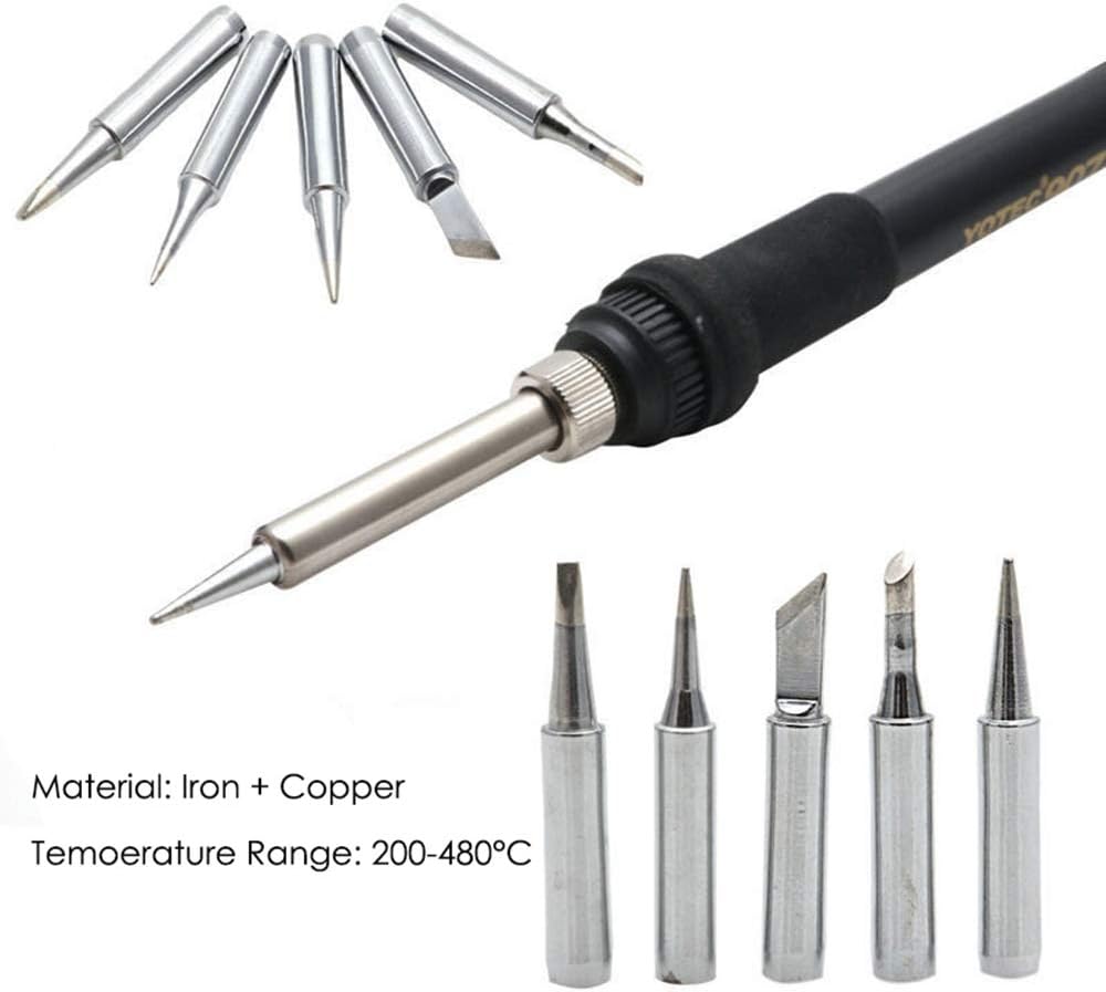 Gasea 10pcs 900M Soldering Tips Replacement Solder Iron Tips Kit for ...