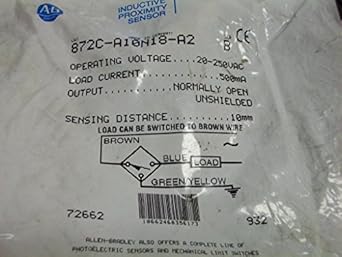 Allen Bradley 872C-A10N18-A2 Sensor 872CA10N18A2 Series B: Amazon.com ...