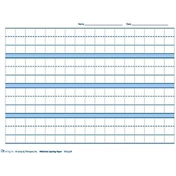 Amazon.com : Raised Line Graph Spacing Paper: Extra WideLines ...