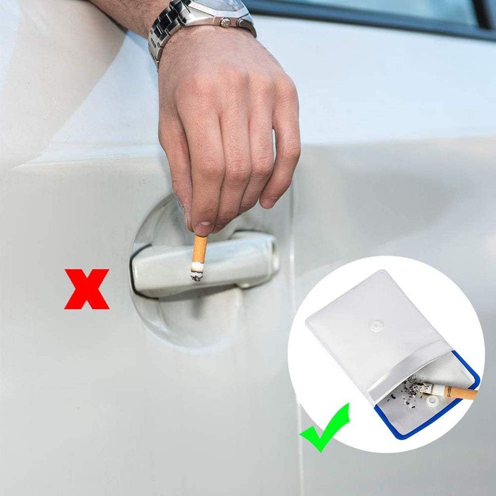4 PCS Ash Pouch, Pocket Ashtray Ash Pouch, Fireproof PVC Odor Free ...