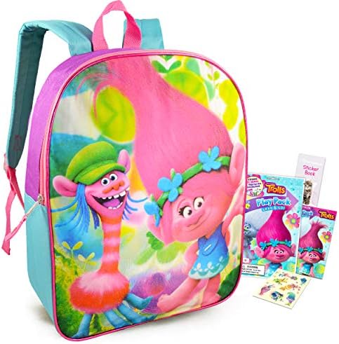 Trolls World Tour Backpack Set for Girls Kids ~ Deluxe 16 Trolls ...