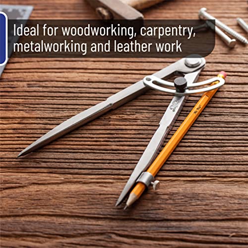 Mr. Pen- Professional Large Compass for Woodworking, 12 Inch Compass ...