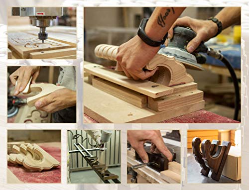 TESLYAR Gun Rack Wall Mount Hold Up Displays Horizontal Gun Rack and ...