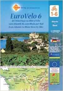 Eurovelo 6: from Atlantic to Rhine River Cycling Map (6 maps) 1:100K ...