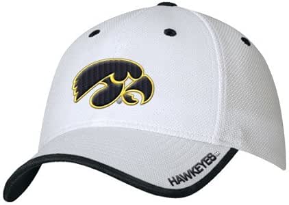 Amazon.com : NIKE Iowa Hawkeyes White Game On Swoosh Flex Fit Hat ...
