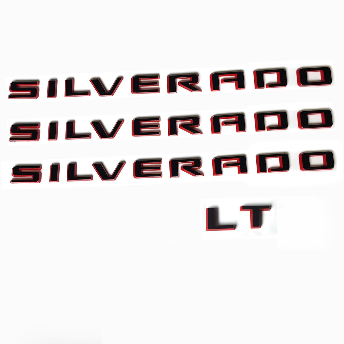 2019-2025 4pack OEM Nameplate with LT Emblem 3D Letters Badge ...