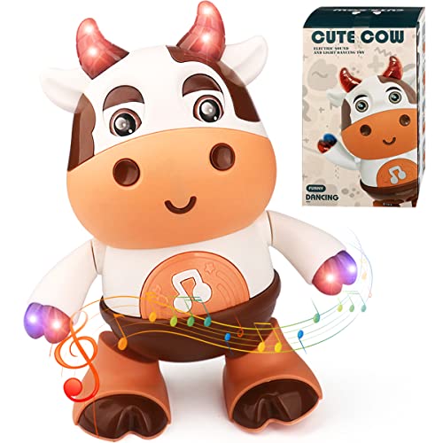 Nyidpsz 2023 New Baby Cow Musical Toys Dancing Walking Baby Cow Toy ...