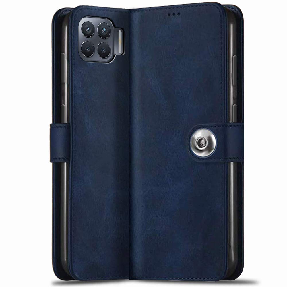 TheGiftKart Genuine Leather Finish Flip Cover Back Case for Oppo F17 ...